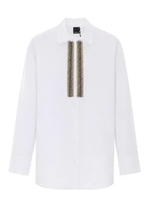 Pinko Embellished Long-sleeved Shirt - No