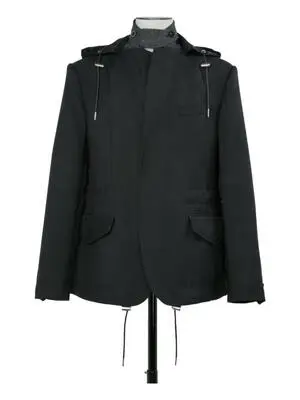 Sacai Suiting X Nylon Twill Jacket - Black