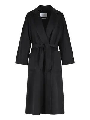 Max Mara Icon Ludmilla' Cashmere Coat - Black