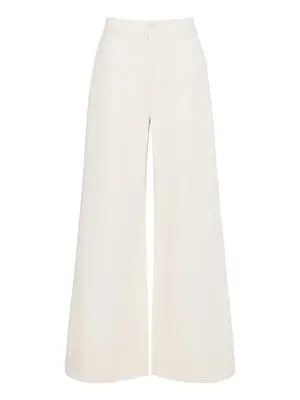 Max Mara High-rise Wide-leg Jeans - Beige