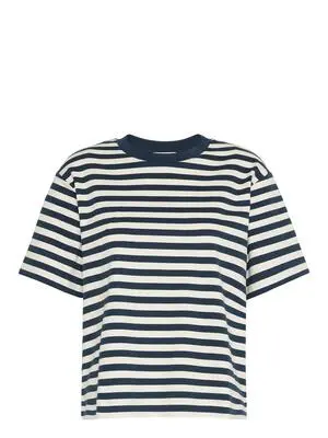 Max Mara Cotton Stripe T-shirt - Navy