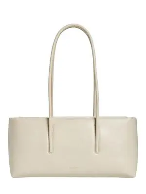 DEMELLIER The Stockholm Leather Shoulder Bag - Chalk