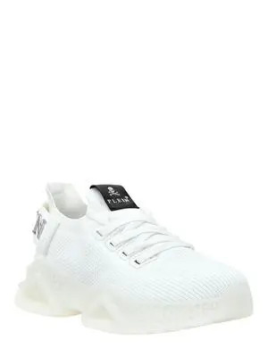 Philipp Plein Iconic Runner Sneakers - White/white