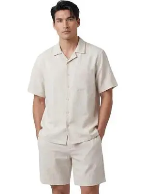 JACK ARCHER Getaway Linen Shirt - Canvas