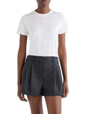 Givenchy Fitted Cotton T-shirt With Embroidered Logo - White