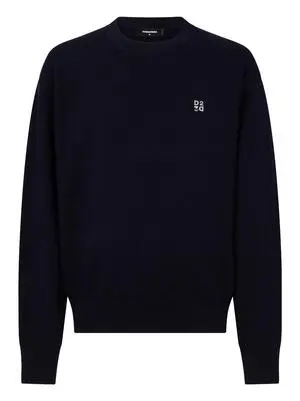 Dsquared2 Metal Upside Down Knit Pullover - Blue