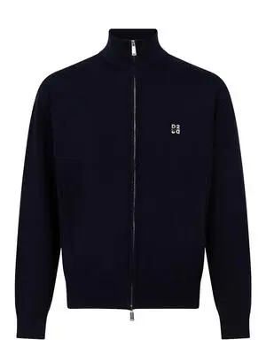 DSQUARED2 D2 Metal Upside Down Knit Cardigan