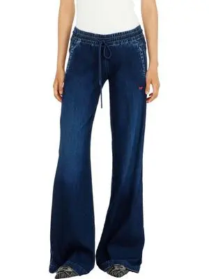 DIESEL® Diesel D-Ainty Joggjeans - Dark Wash Wide Leg Blue
