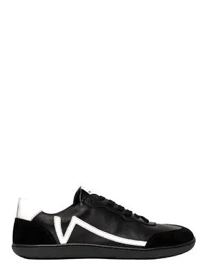 NACKT Manon Friesian Leather Trainers - Black