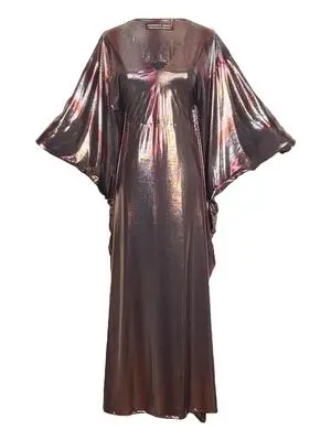 JENNAFER GRACE Molten Bronze Gracie Caftan - Brown/silver