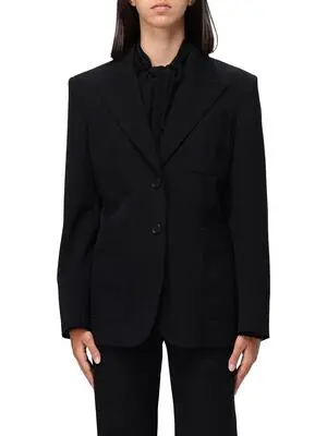 CHLOÉ Single-breasted Cropped Wool Blazer With Classic Lapels