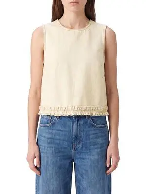 BAUM UND PFERDGARTEN Baum Und Pferdgarten Sleeveless Top With Ruffled Hem