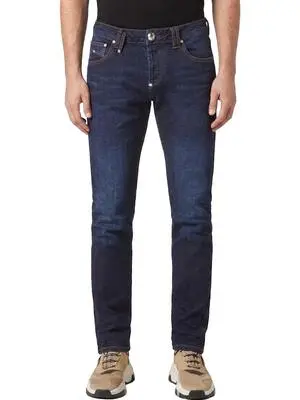 Philipp Plein Five-pocket Skinny Fit Stretch Jeans - Blue