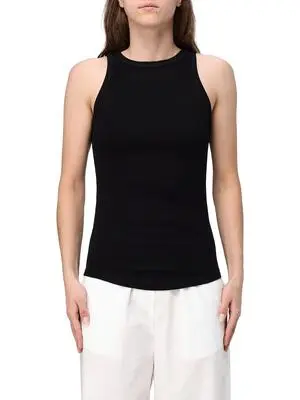 HERSKIND Herskind White Ribbed Tank Top Black