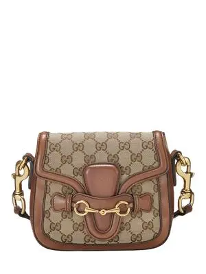 Gucci Lady Web Shoulder Bag - Brown
