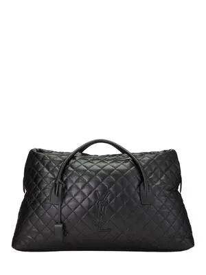 SAINT LAURENT YSL Calfskin Quilted Travel Bag