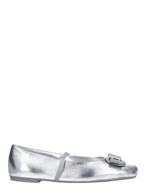 FERRAGAMO Flat Loafer Shoes - Silver