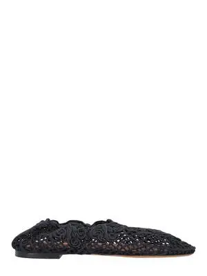 ODISSI Woven Ballet Flats - Black