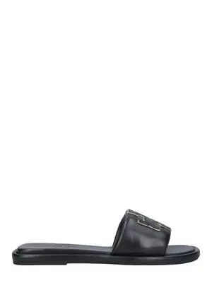 Tory Burch Leather Sandals - Black