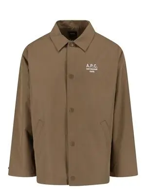 A.p.c. Polyester Cotton Jacket - Brown