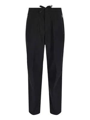 Herno LAMINAR Drawstring Straight-Leg Pants Black