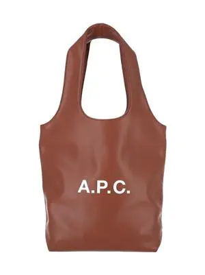 A.p.c. A.P.C. Logo Tote Bag Brown