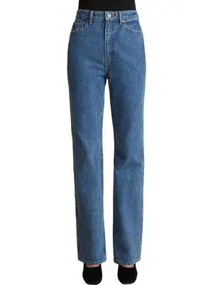 KHAITE KHAITE Belt Loops Front Button & Zip Jeans