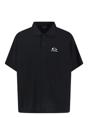 Balenciaga Cotton-polyester T-shirt - Black
