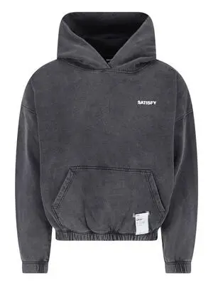 Satisfy P26 Style" Organic Cotton Hoodie - Black