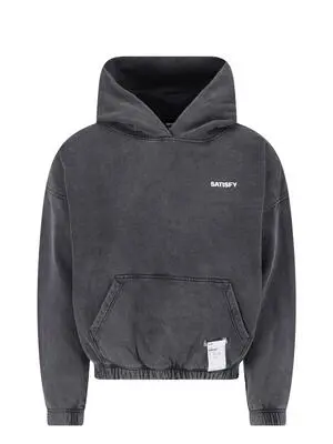 Satisfy Hoodie With Logo Detail - Black