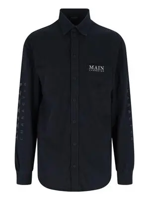 Balenciaga Inspired 100% Cotton Shirt For - Black