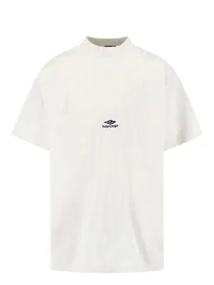 Balenciaga Balenciaga Lightweight Cotton Crewneck T-Shirt White