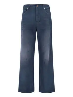 Balenciaga Wide-leg Denim Jeans - Blue