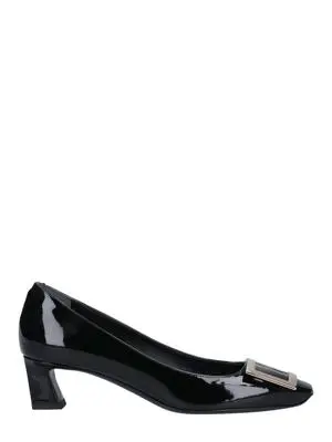 ROGER VIVIER ROGER VIVIER Patent Leather Low-Heel Pumps With Buckle Detail
