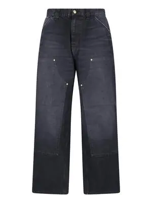 Carhartt Work In Progress Wide-leg Carpenter Jeans - Black