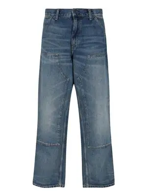 Carhartt Work In Progress Wide-leg Carpenter Jeans - Blue