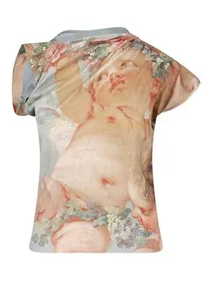 VIVIENNE WESTWOOD Printed Cotton Top - Multicolor