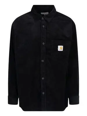 Carhartt Work In Progress Corduroy Button-up Shirt - Black