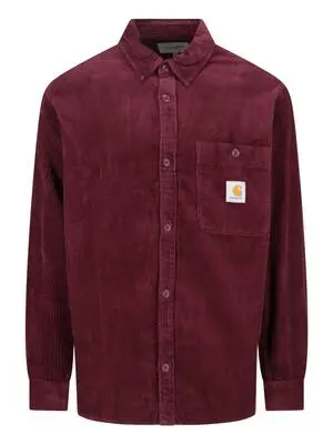 Carhartt Work In Progress Carpenter-style Cotton Shirt For - Red