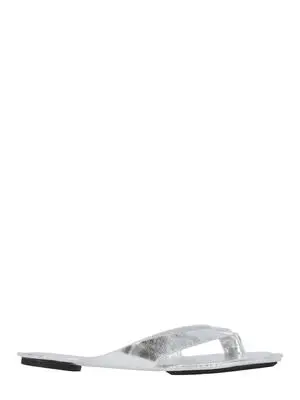 MAISON MARGIELA Leather Sandals - Silver