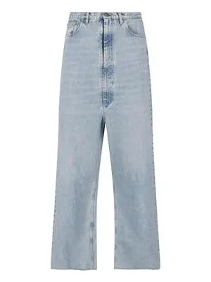 MAISON MARGIELA Cotton Denim Jeans With Pocket Lining - Blue