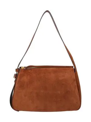 Tory Burch Bovine Suede Shoulder Bag - Brown
