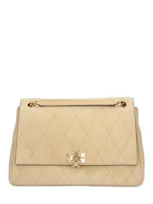 Tory Burch Bovine Suede Shoulder Bag - Grey