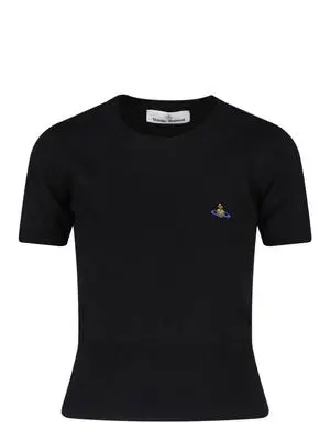 VIVIENNE WESTWOOD Cotton-cashmere T-shirt - Black