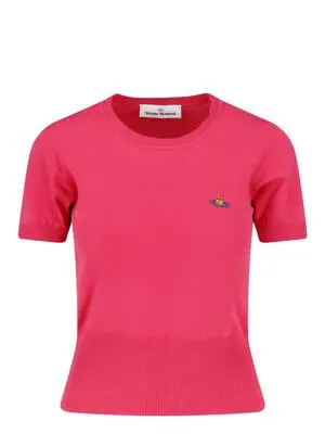 VIVIENNE WESTWOOD Cotton-cashmere T-shirt - Pink