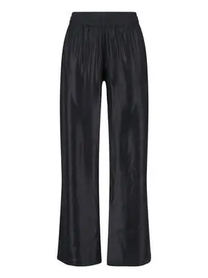 DIESEL® High-waist Tapered Polyester Trousers - Black
