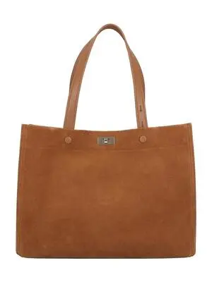 ANYA HINDMARCH Manilla Leather Shoulder Bag - Brown