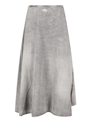 DIESEL® A-line Midi Skirt - Grey