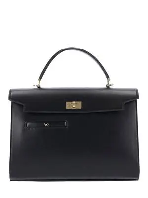 ANYA HINDMARCH Cow Leather Crossbody Bag - Black