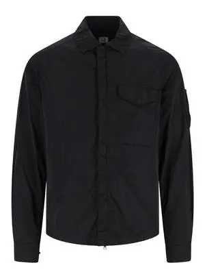 C.P. COMPANY C. P. Company 100% Polyamide Utility Shirt - Black